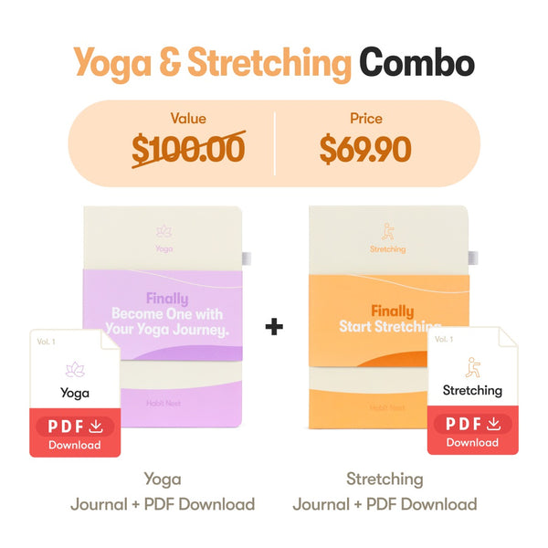 Yoga & Stretching Journals (At-Home, No Equipment Needed) – Habit Nest