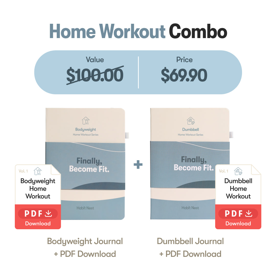 Home Workout Journals Combo – Habit Nest